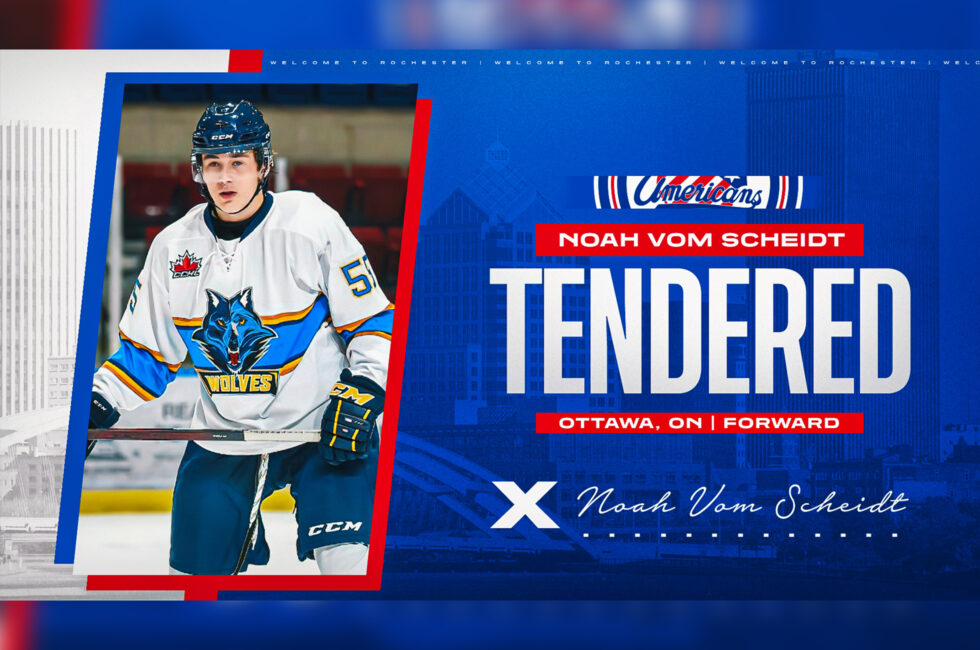 Rochester Jr. Americans Tender Noah Vom Scheidt From The CCHL ...